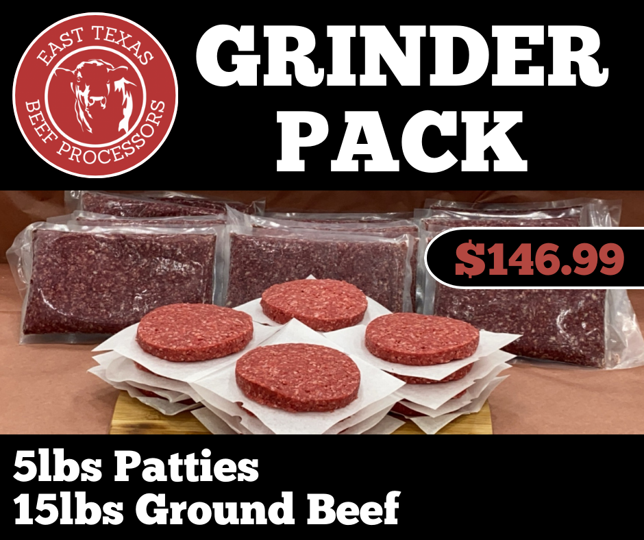 Grinder Pack – East Texas Beef Processors
